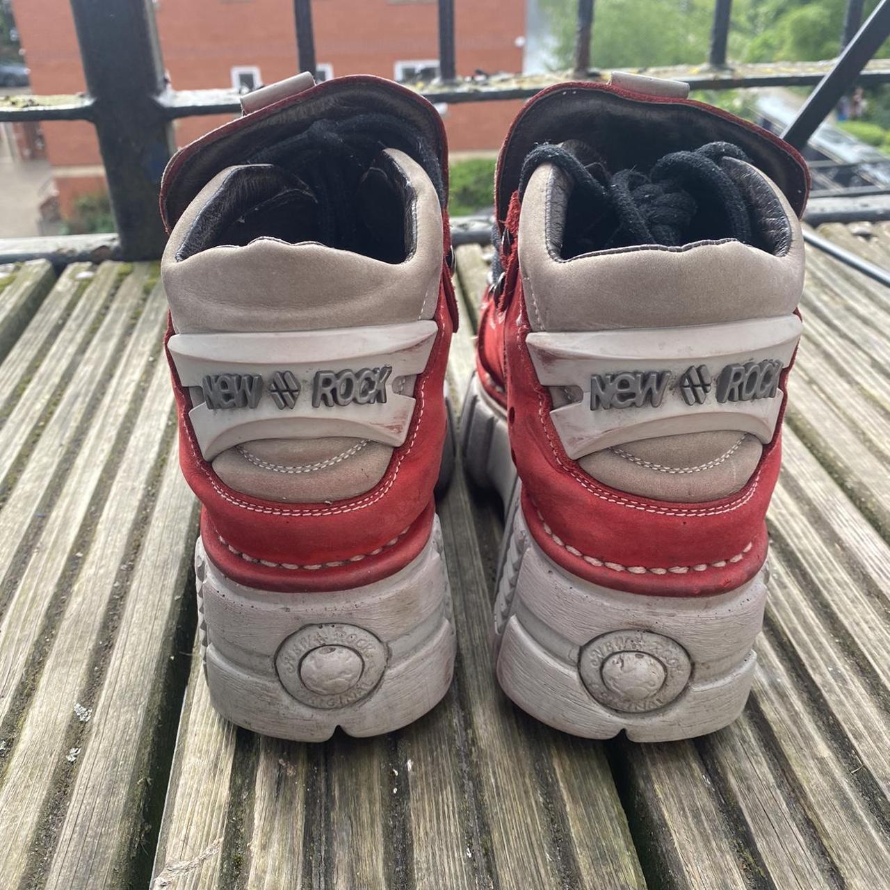 New Rock Women's Red Boots | Depop