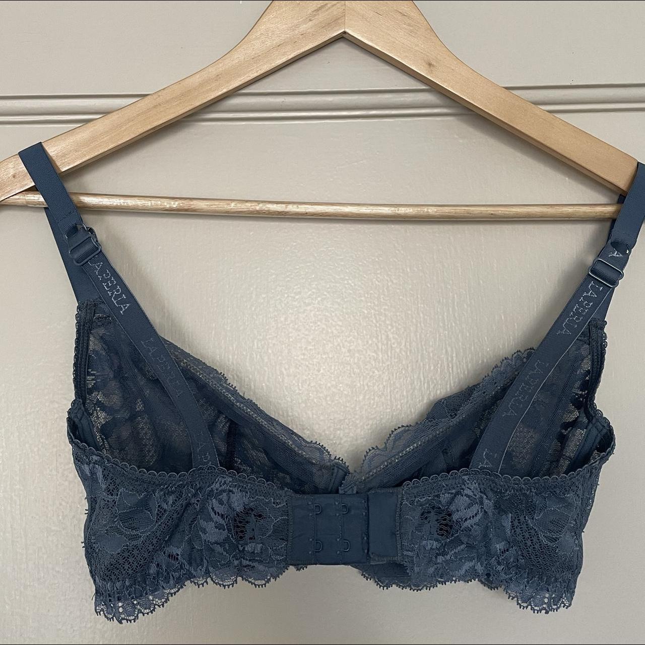 La Perla Women's Blue Bra | Depop