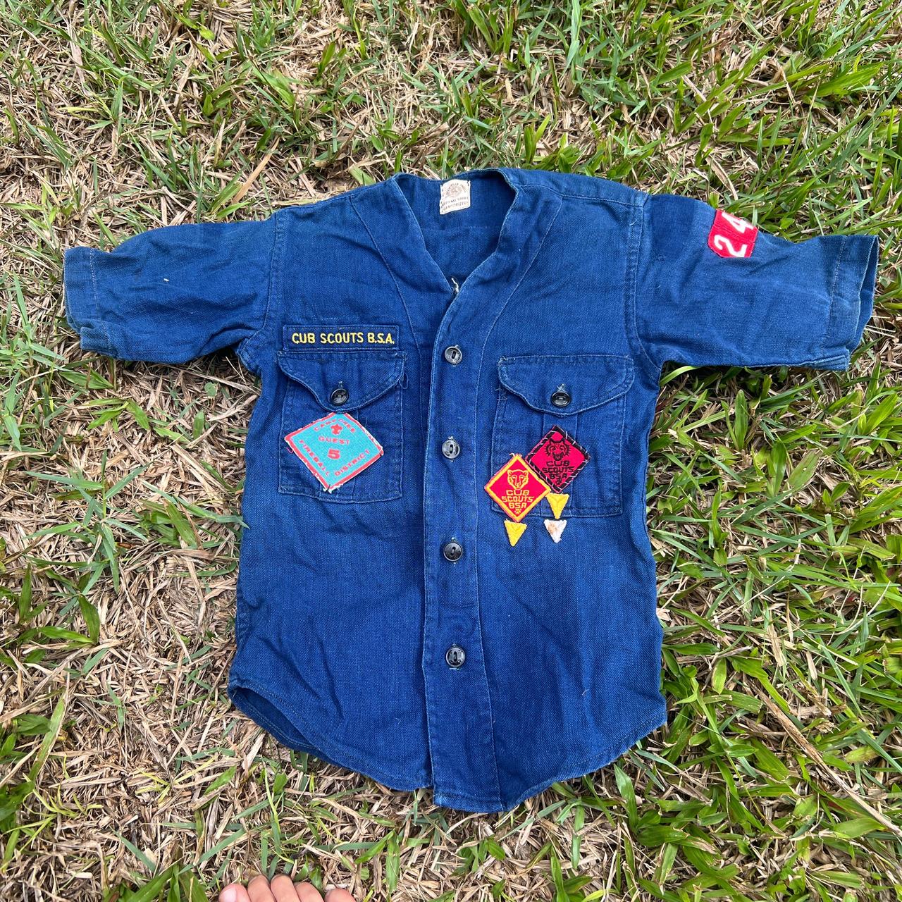 Vintage 1950's cub scouts bsa button up. Kids... | Depop