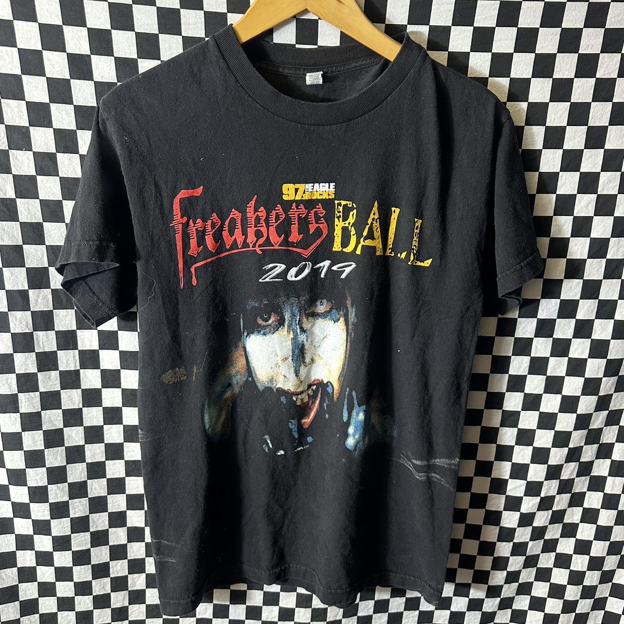 Men’s 2019 Freakers Ball Marilyn Manson Graphic Tour... - Depop
