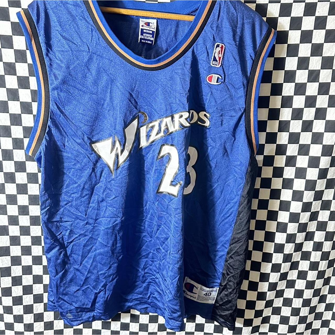 Men’s Vintage Champion Wizards Jordan 23 Jersey sz... - Depop