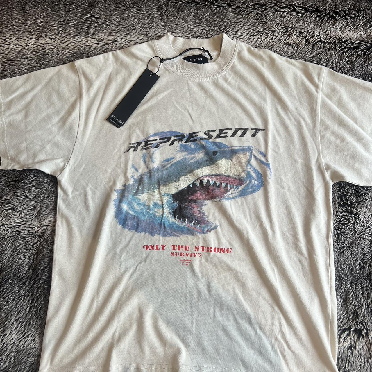 Represent ‘Only The Strong Survive’ Shark Tee -... - Depop