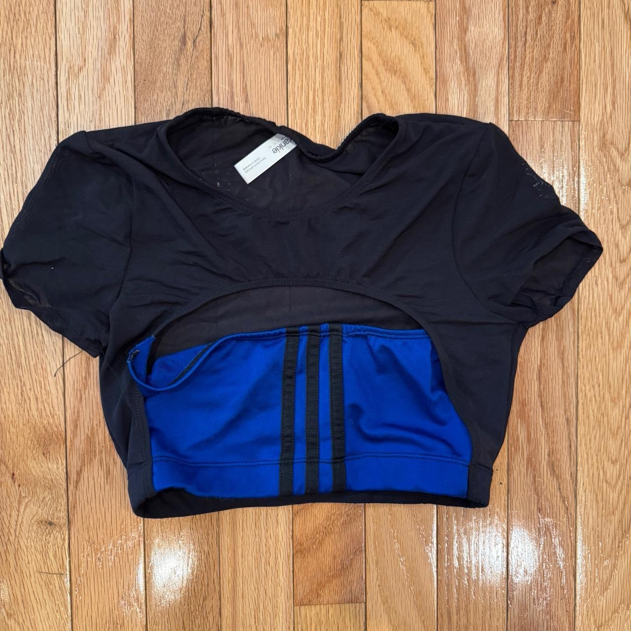 Navy and black Frankie collective addidas cut out... | Depop