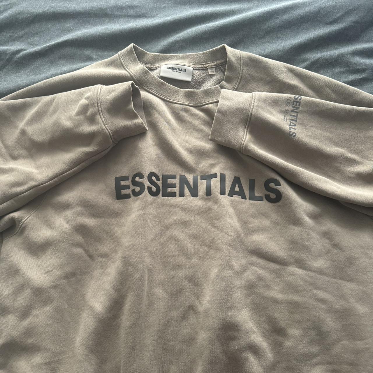 Fear of god essentials sweatshirt - Depop