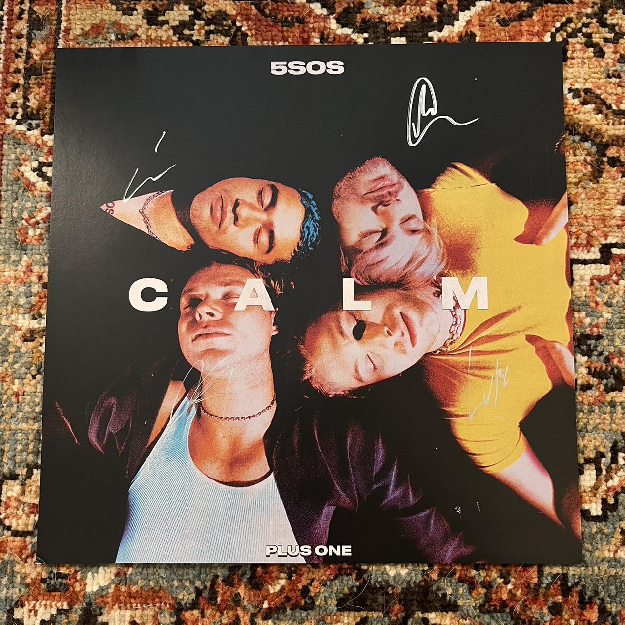 Signed 5 seconds of summer Calm vinyl insert - Depop