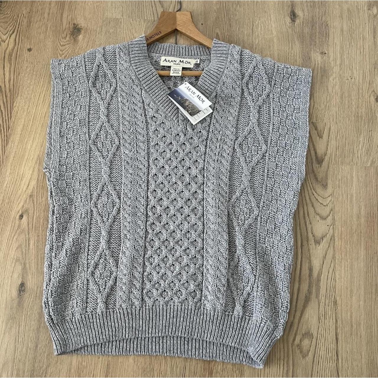 Aran Mor - Ireland - Jumper - Sz XL - Grey - 100%... - Depop