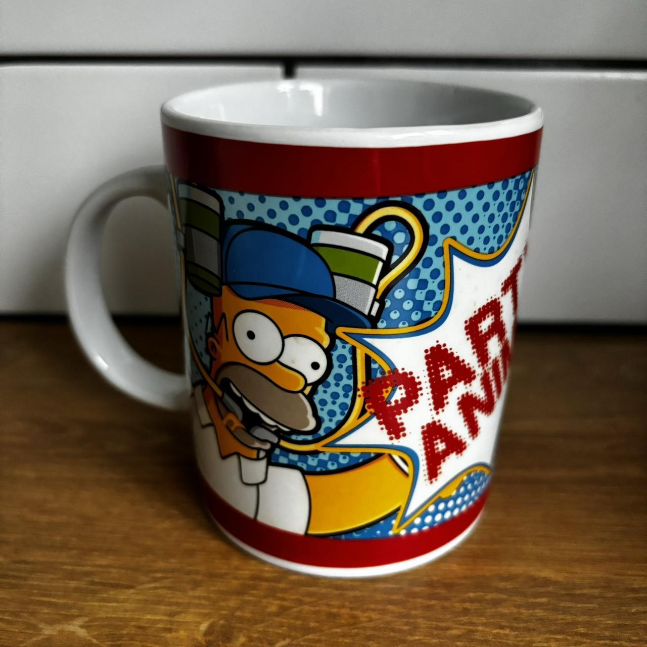 The Simpsons Homer Mug Cup Multi No 1 Party Animal... | Depop