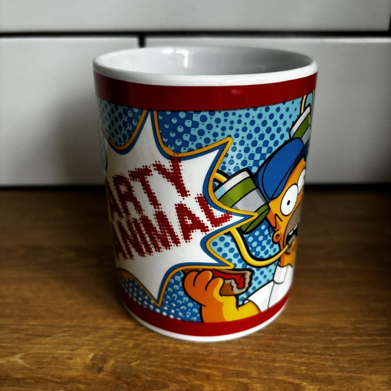 The Simpsons Homer Mug Cup Multi No 1 Party Animal... | Depop