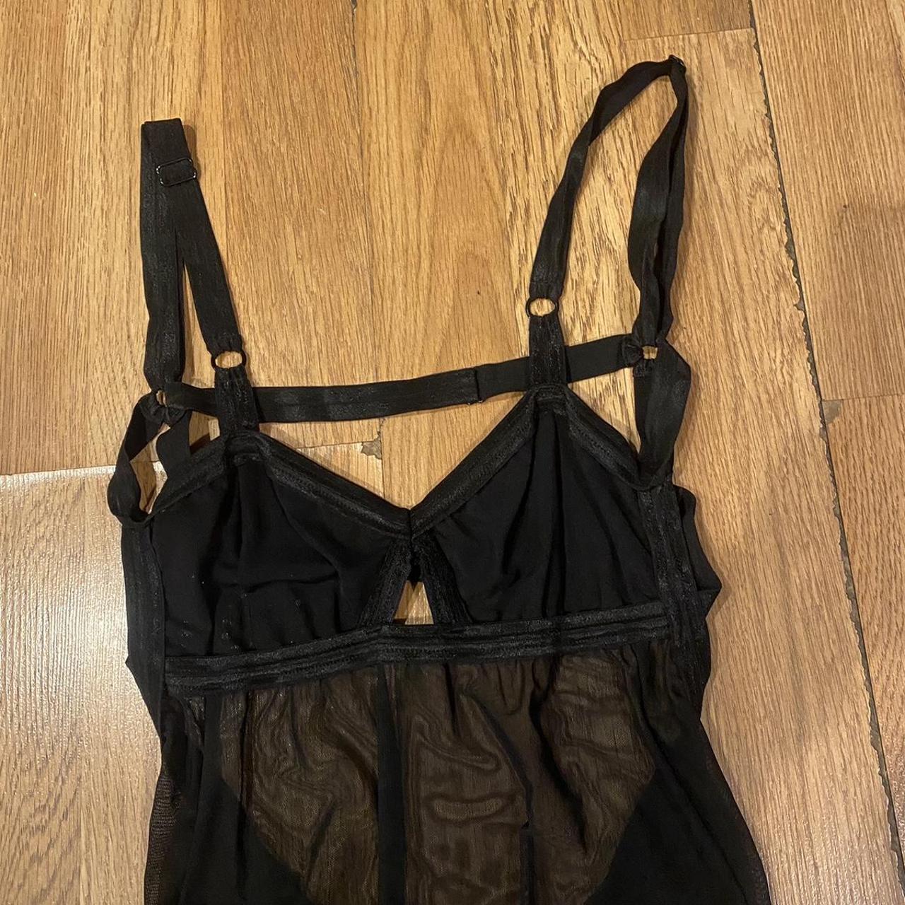 Solstice intimates medium black bodysuit lingerie... - Depop