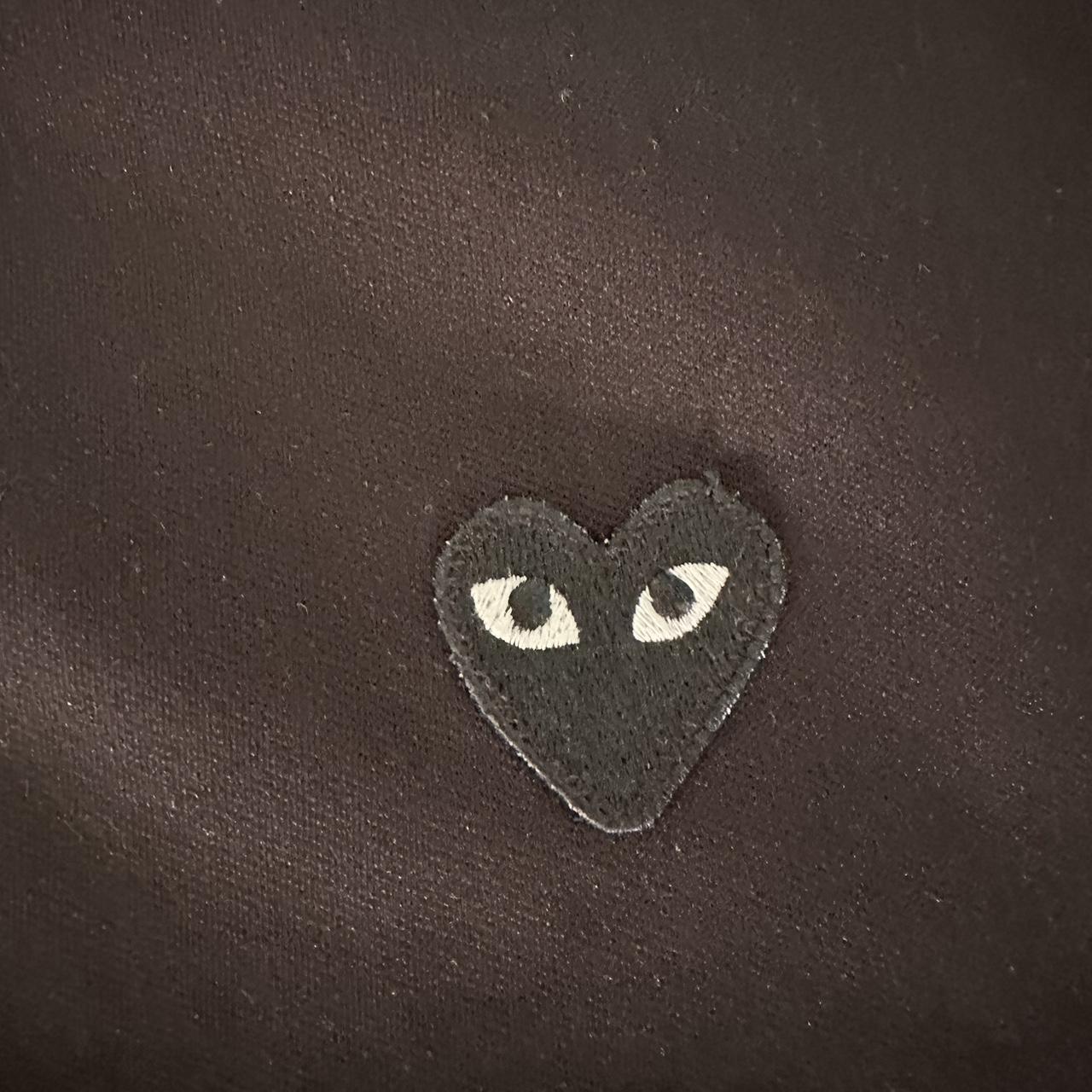 Commes des garçons cdg play track top in black size... - Depop