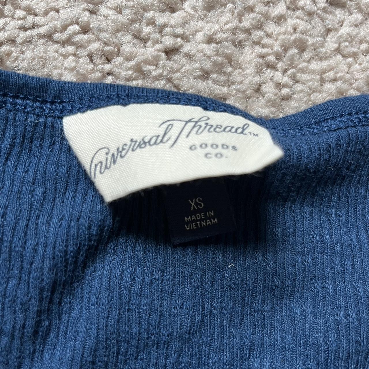 target universal thread blue henley sweater elena... - Depop