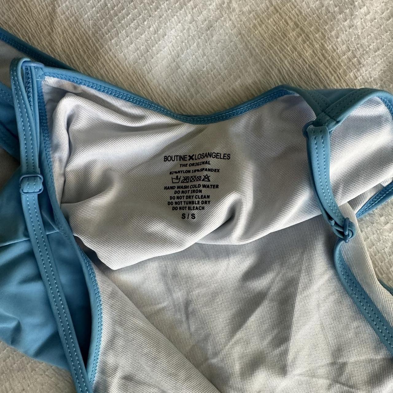 BoutineLA Sky Blue Retro One-Piece Swimsuit🫐 Lightly... - Depop