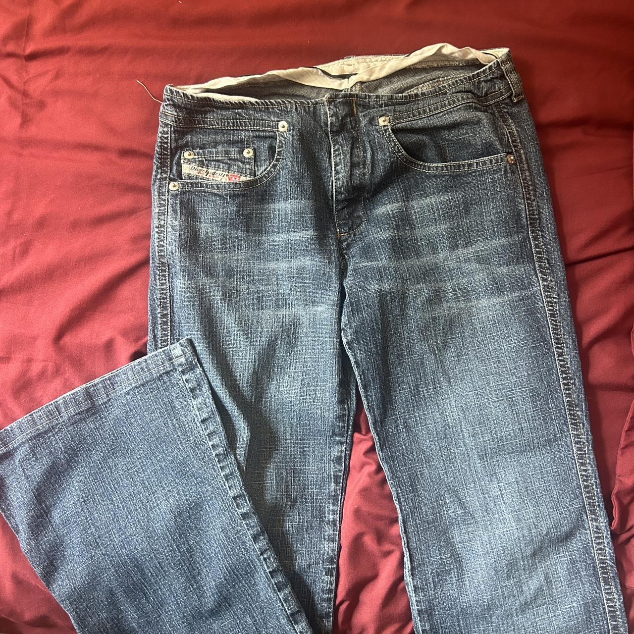 Diesel flared low rise jeans Size: 27 (runs... - Depop