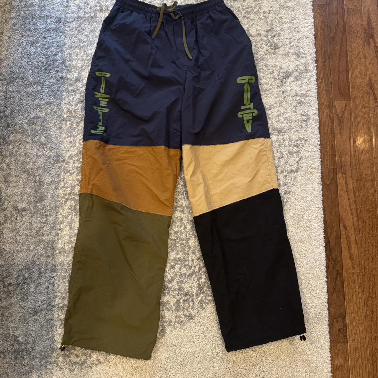 Brain Dead x Gotcha paneled beach pant - size small... | Depop