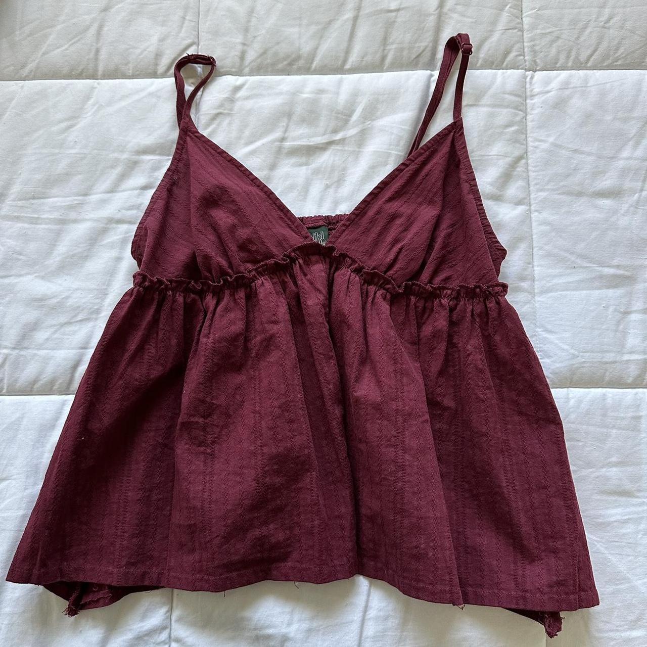 Target Wild Fable burgundy tank top ️ Size xs... - Depop