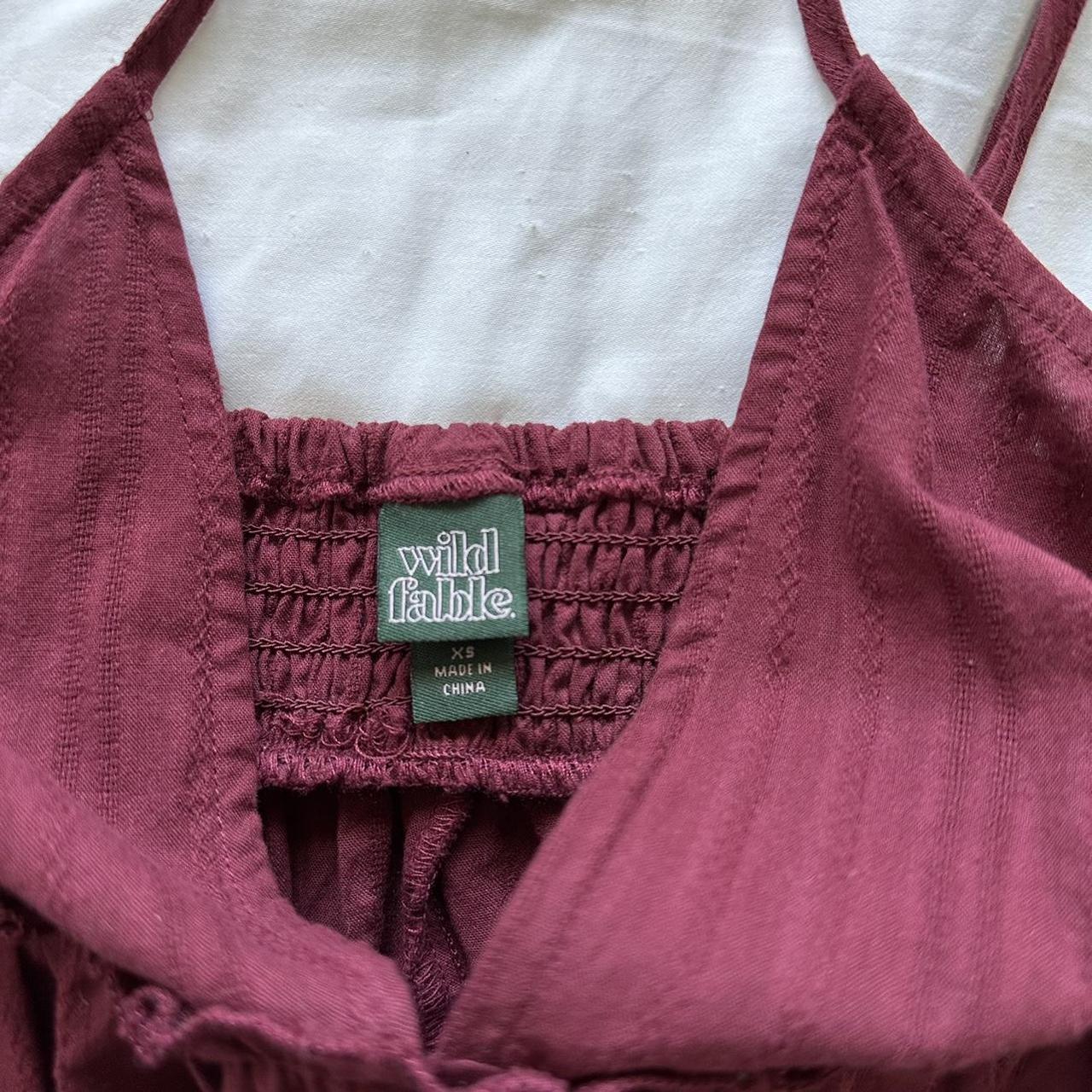 Target Wild Fable burgundy tank top ️ Size xs... - Depop