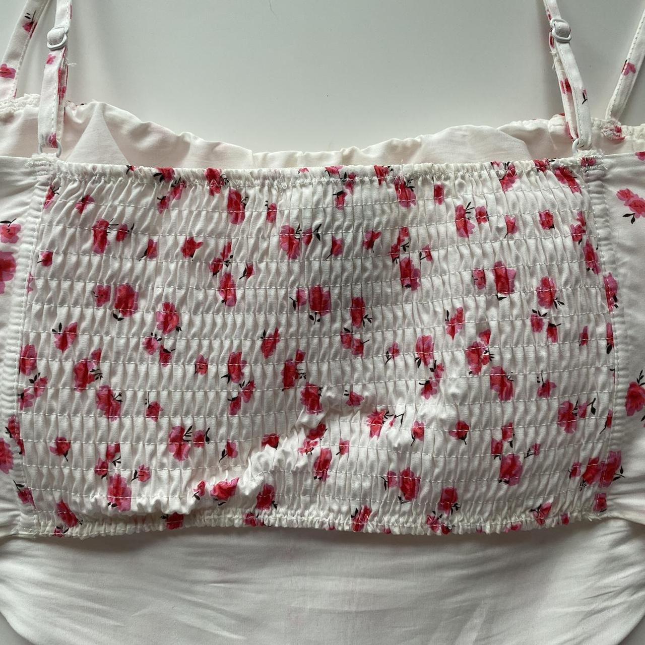 Glassons corset top Pretty flower print Size 6... - Depop