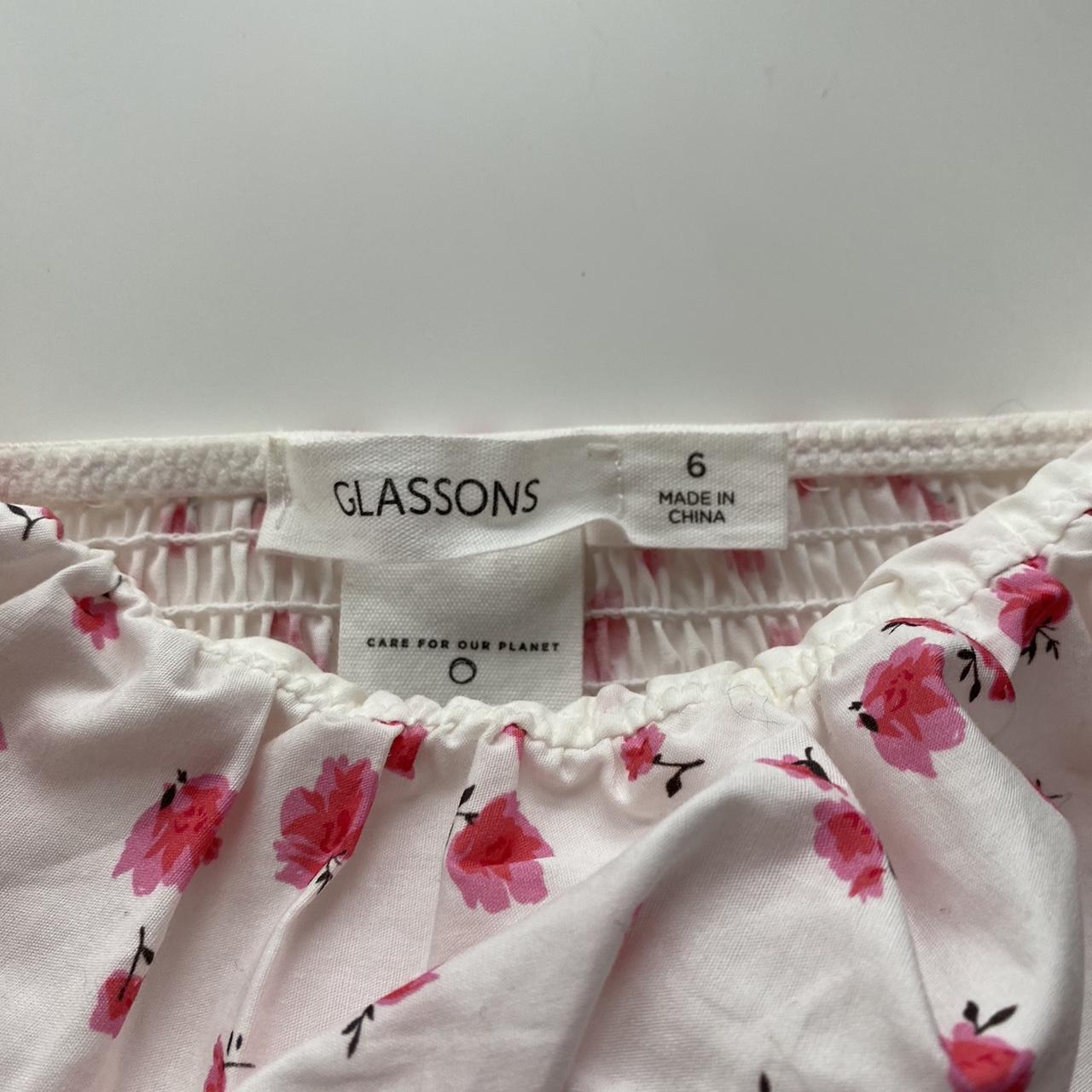 Glassons corset top Pretty flower print Size 6... - Depop
