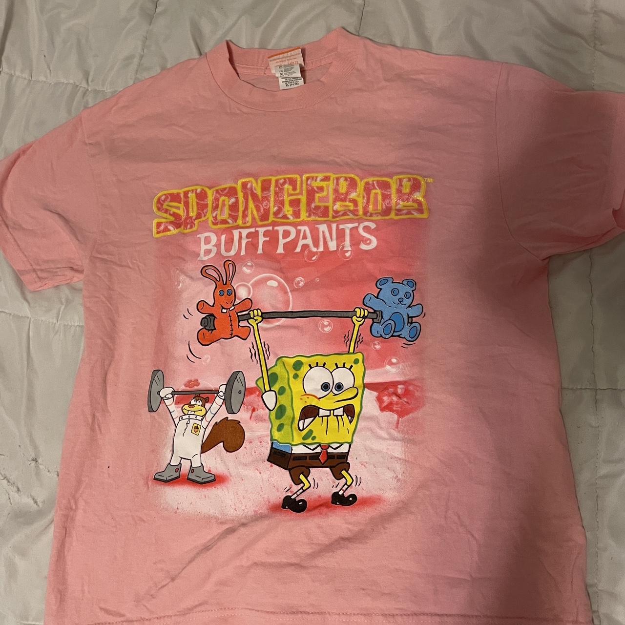 Nickelodeon Spongebob buff pants T-Shirt super cute... - Depop