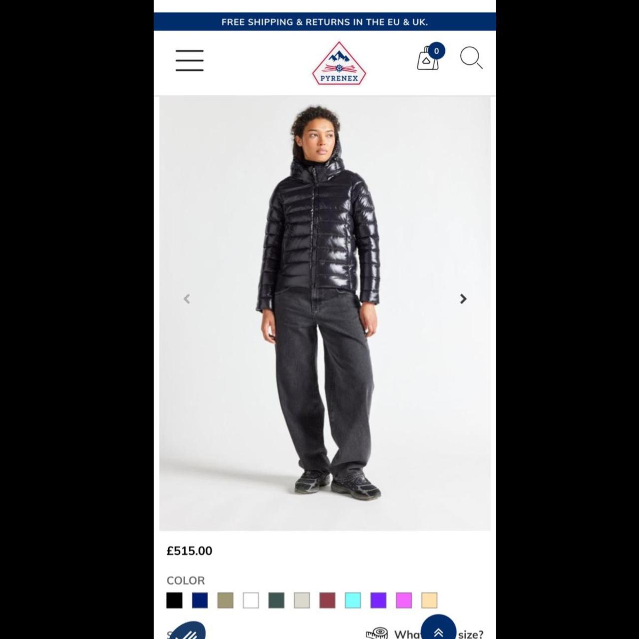 Women’s Pyrenex Shiny Down Jacket. Size 8 Great... - Depop