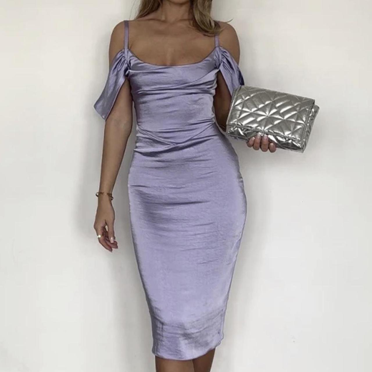 Vesper “Victoria” lilac midi dress Worn once for a... - Depop
