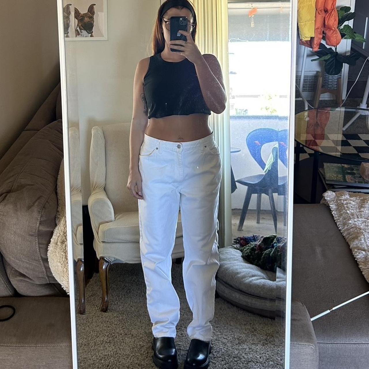 VINTAGE ORANGE TAB WHITE LEVIS tag is faded but... - Depop