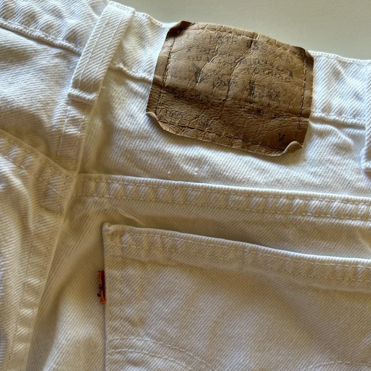 VINTAGE ORANGE TAB WHITE LEVIS tag is faded but... - Depop