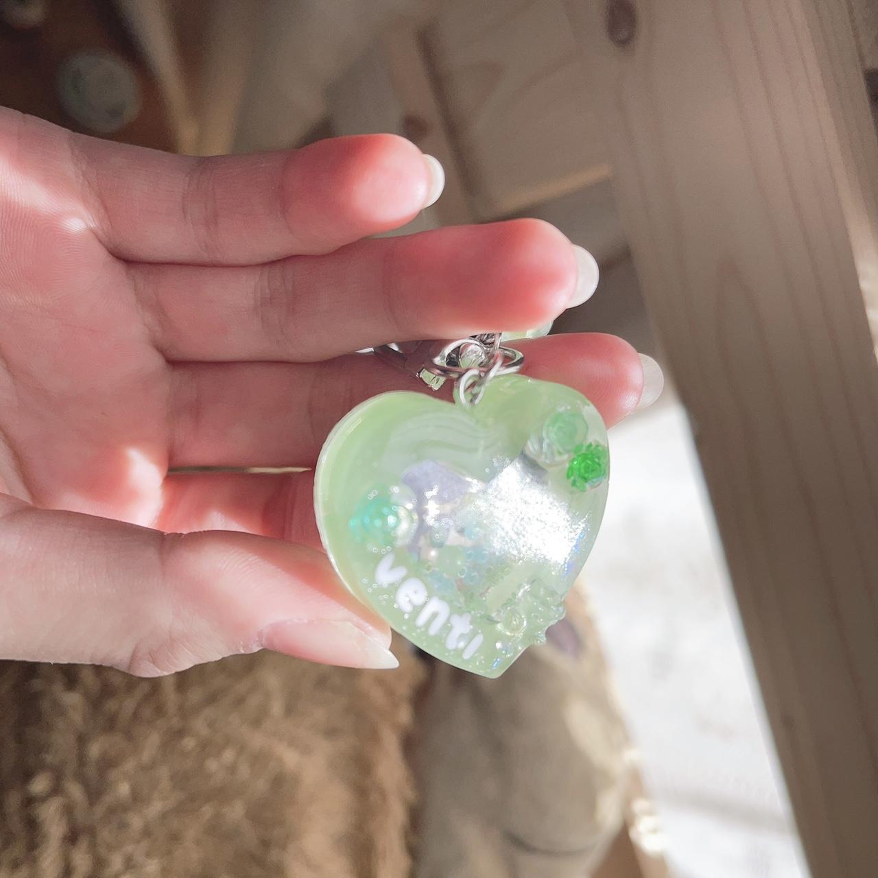 Venti mini heart resin shaker charm ☁️ instant... - Depop