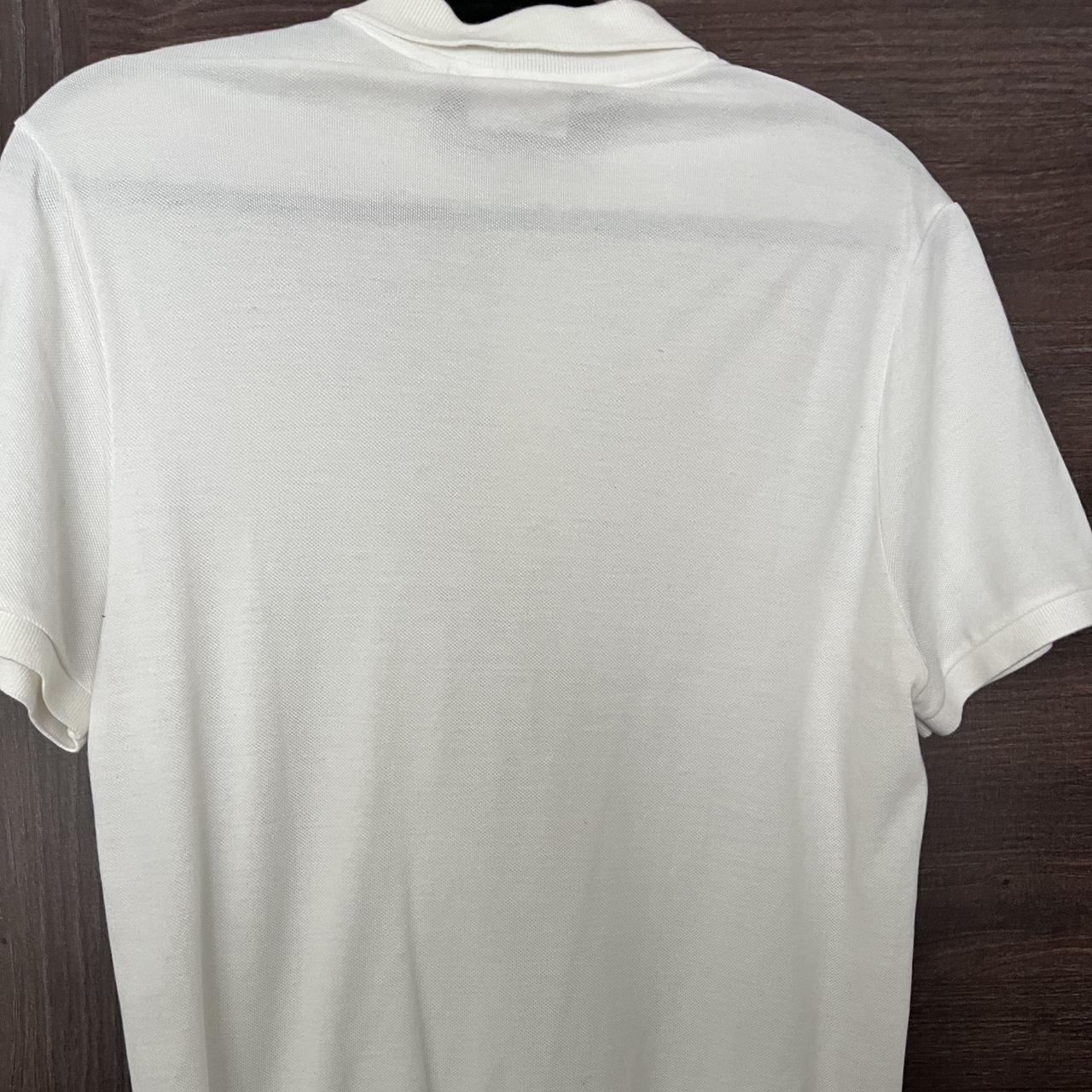 Lacoste white polo green crocodile Size 4 (large)... - Depop