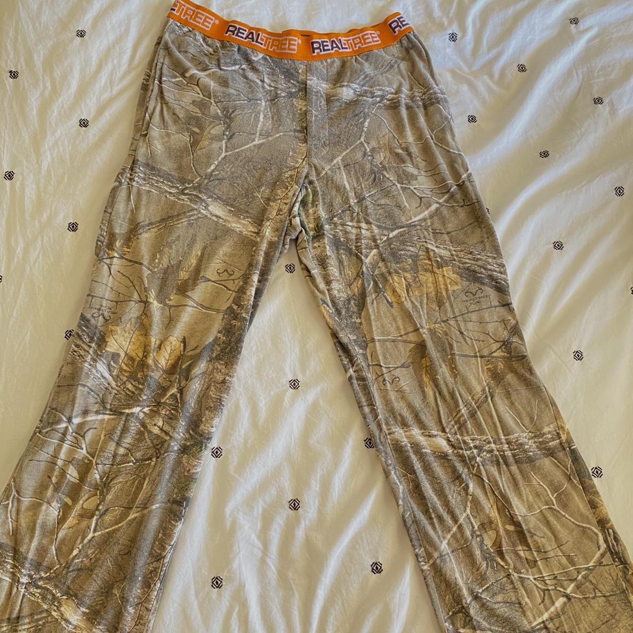 Real Tree Pants with Orange Waistband 🦌 Size... - Depop