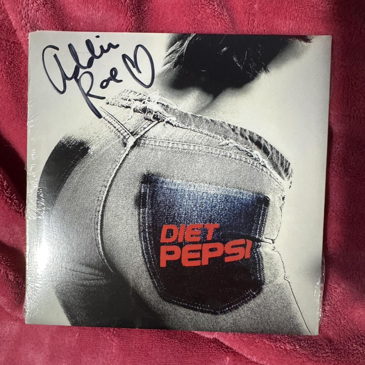 signed diet pepsi by addison rae vinyl brand new... | Depop