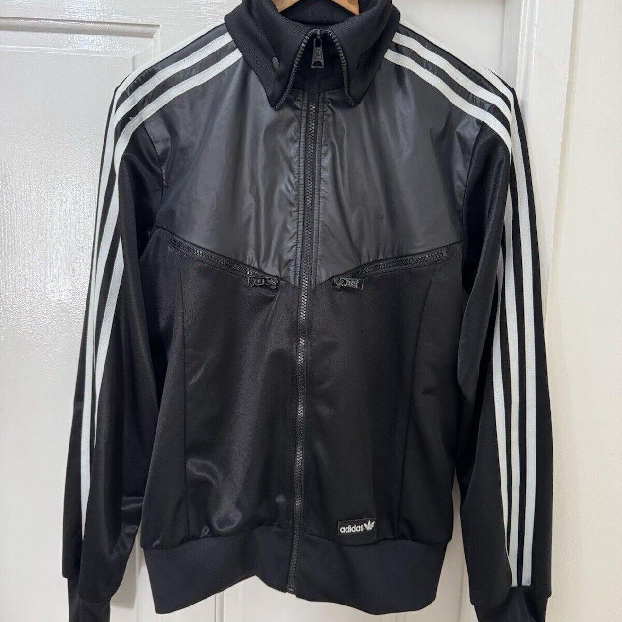 Adidas Originals Tracksuit Top Black Jacket High... - Depop
