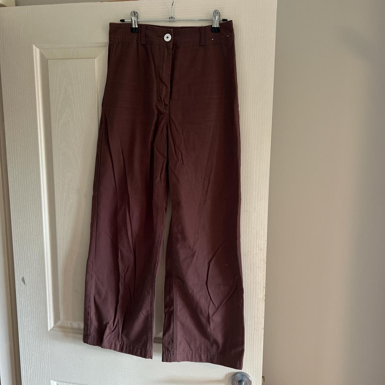 Brown glassons pants - size 8 - worn twice. Was a... | Depop