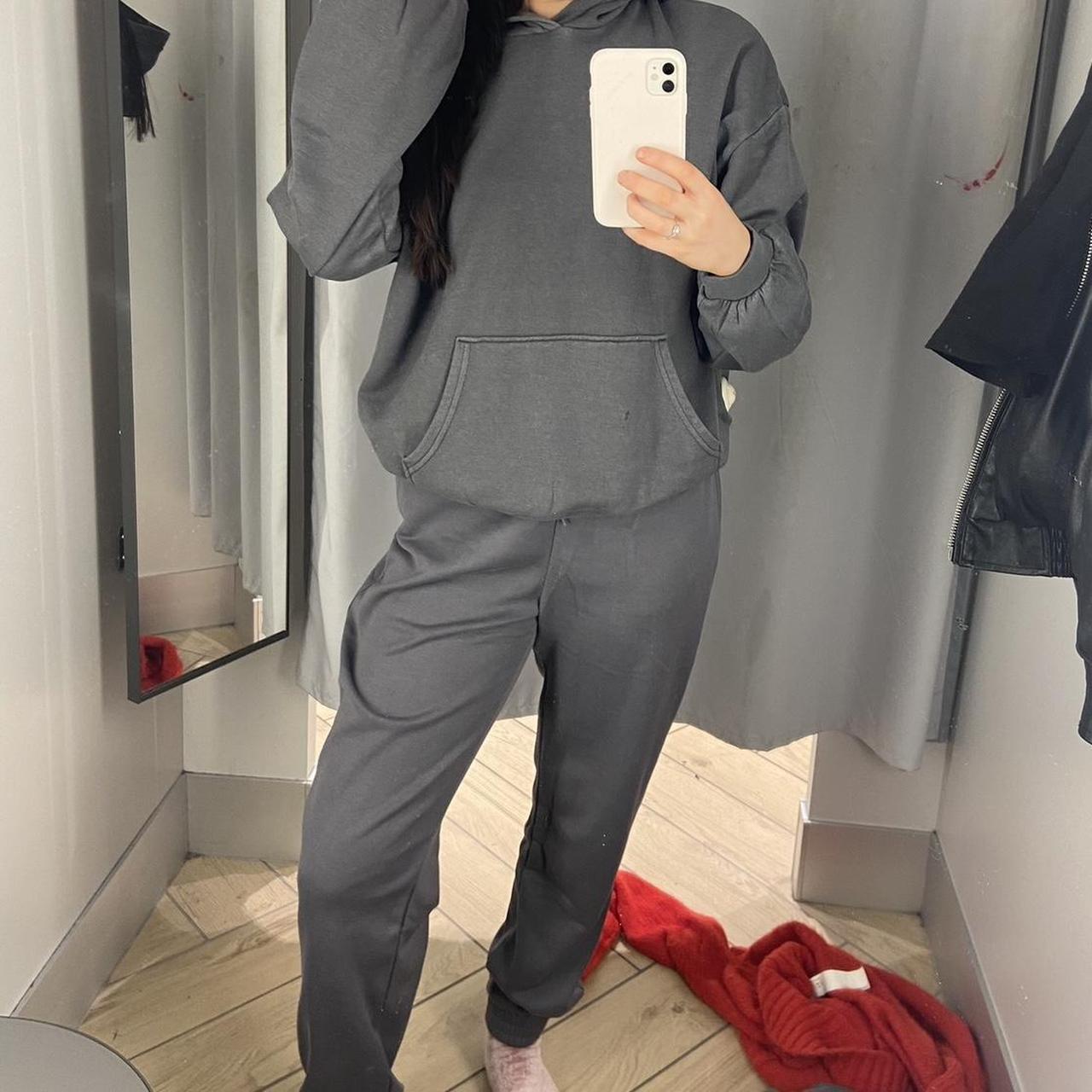 Grey H&M matching tracksuit Cuffed ends and... - Depop