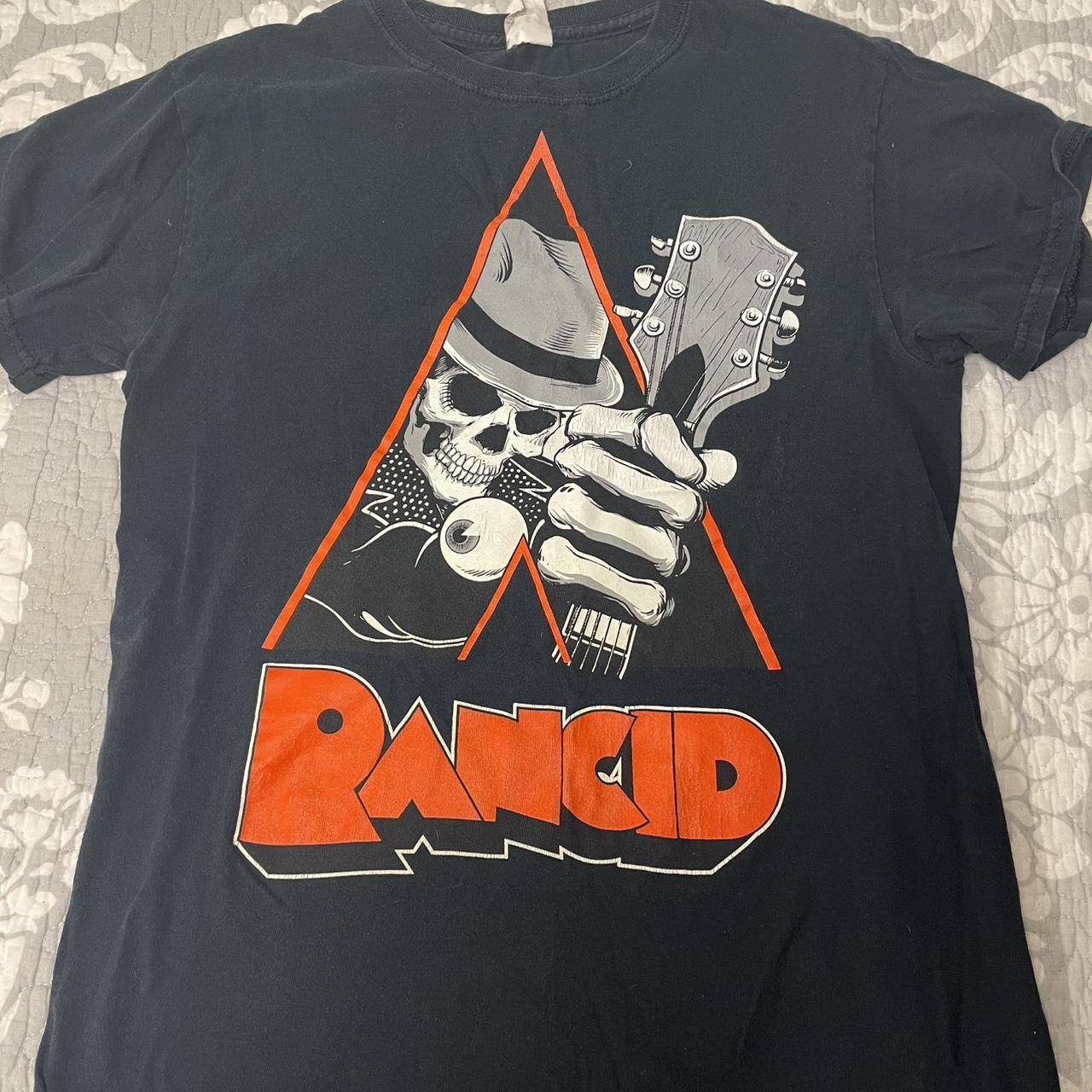 Black Rancid band tee. Some wear but lots of life... | Depop