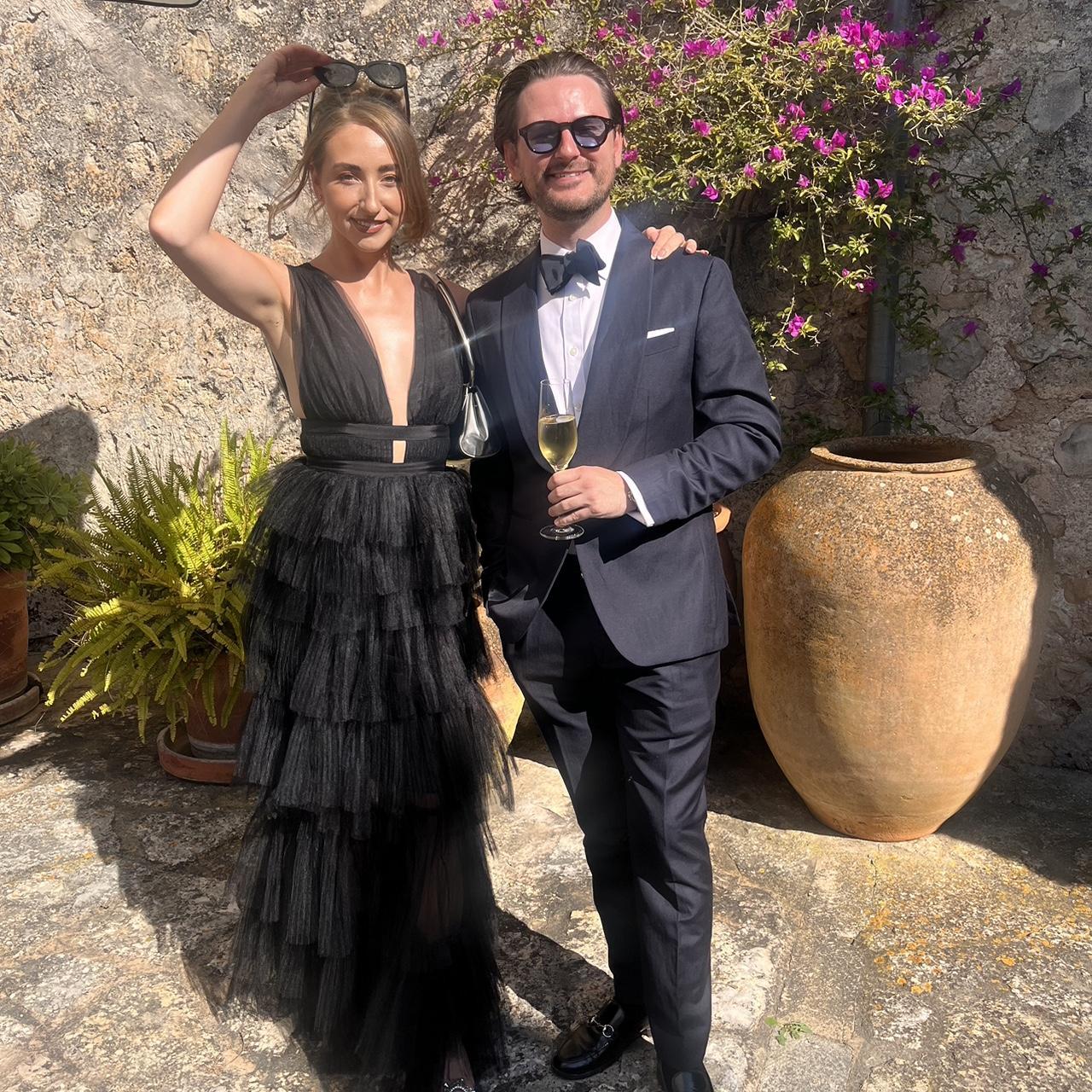 True Decadence Black Layered Tulle Maxi Dress. Size... - Depop