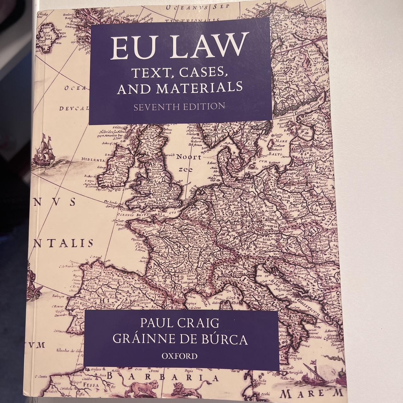 EU LAW textbook Seventh edition Paul Craig gráinee... - Depop