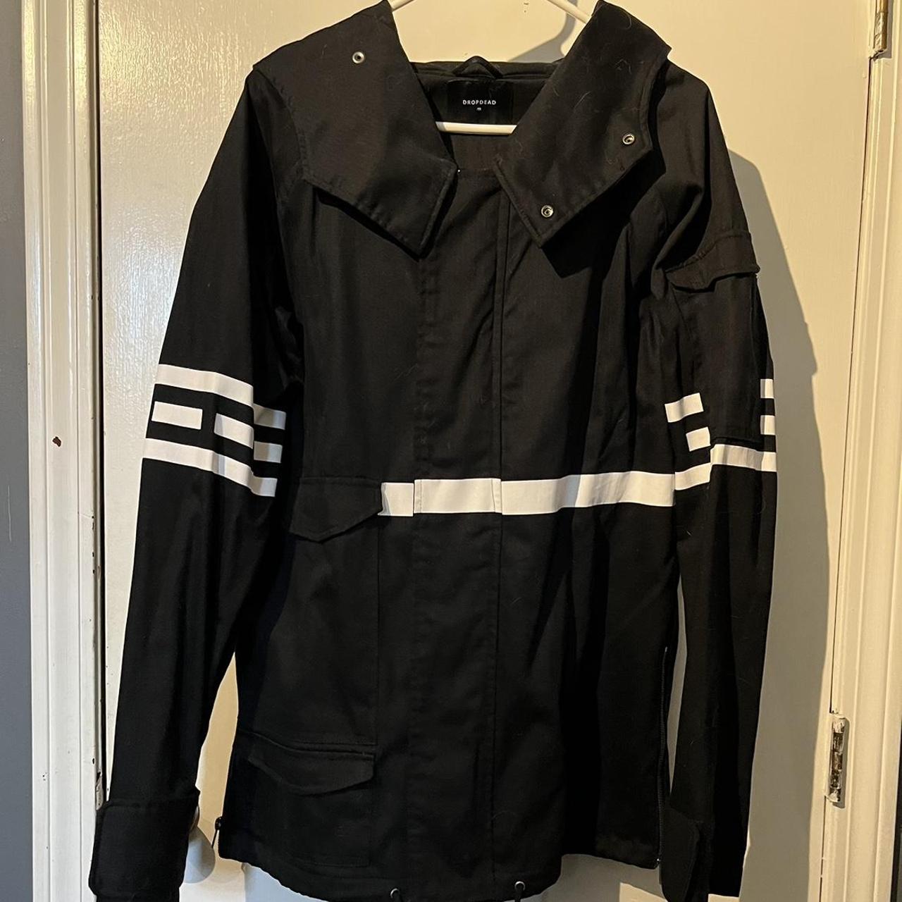 Dropdead Fault Lines jacket. Labeled as medium but... - Depop