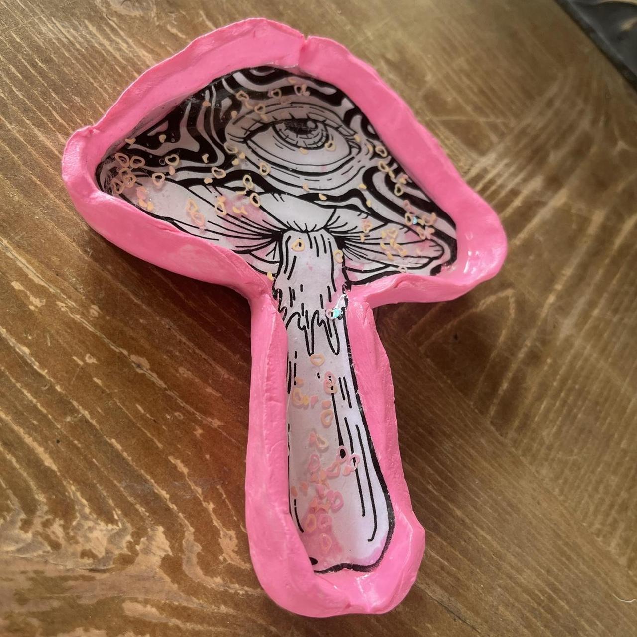 Handmade Trippy Mushroom Clay Resin Tray 🍄 🧿... - Depop