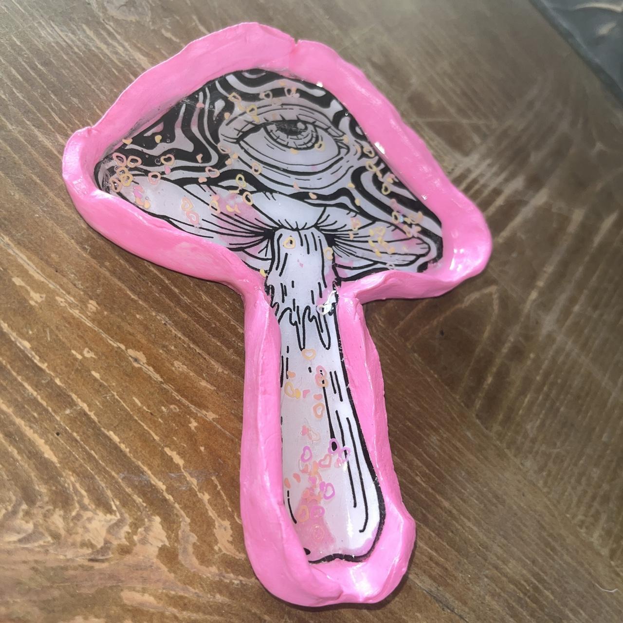 Handmade Trippy Mushroom Clay Resin Tray 🍄 🧿... - Depop