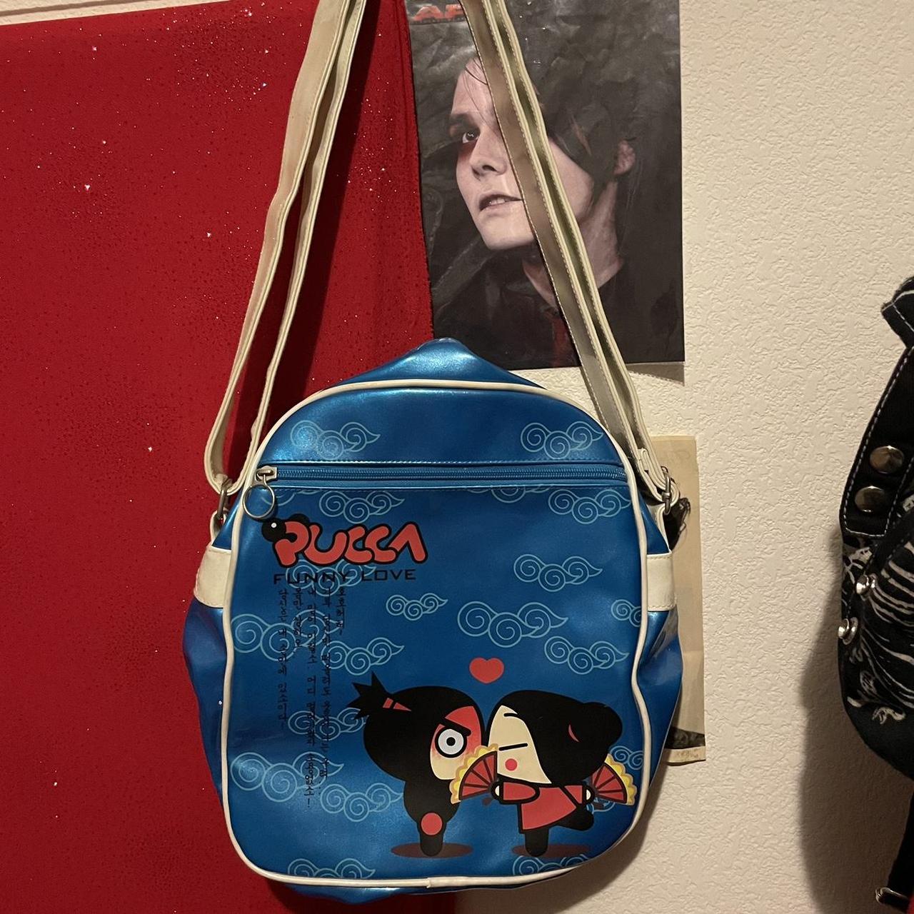 Official Pucca pvc glossy glittery messenger bag.... - Depop