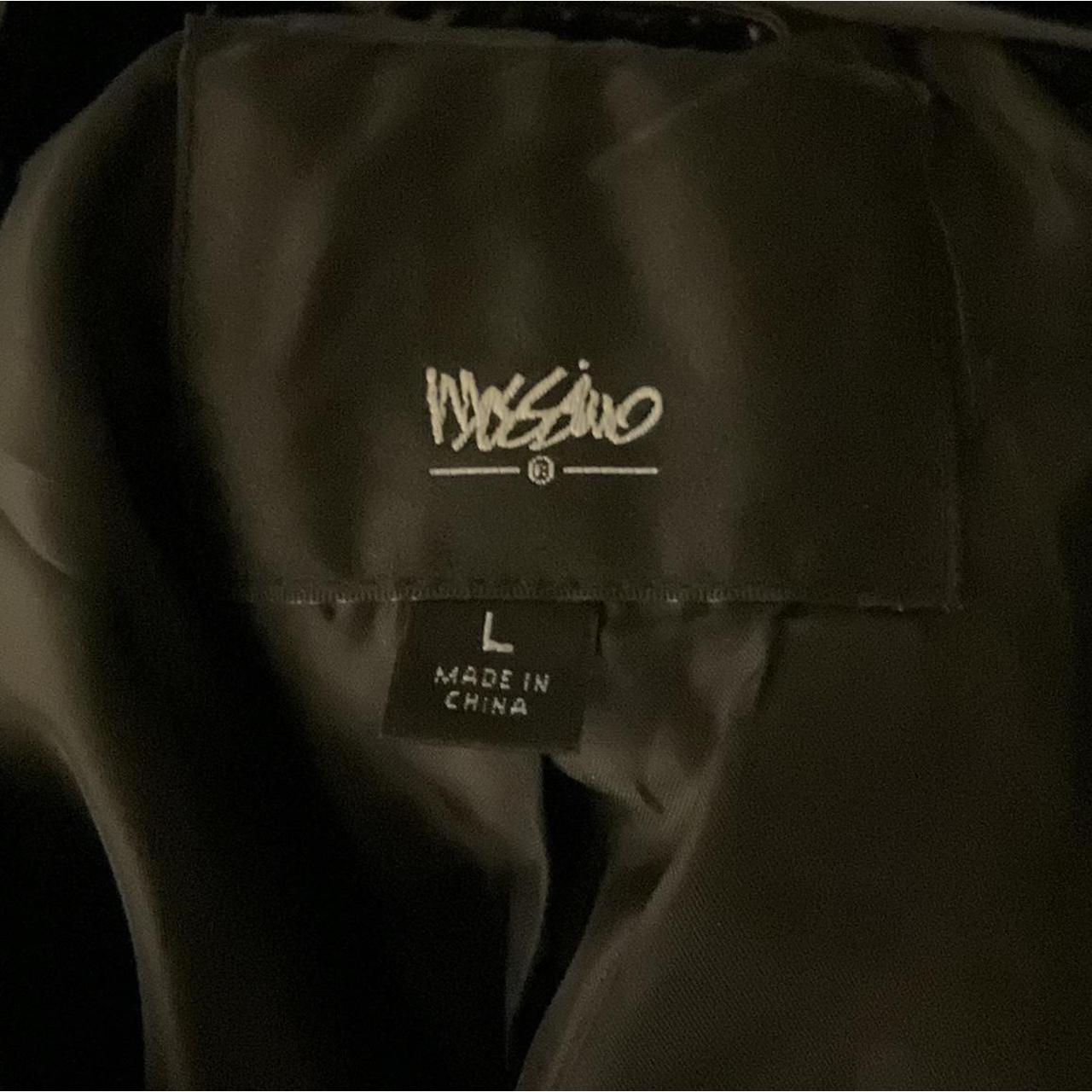 Mossimo Black faux leather jacket Size Large... - Depop