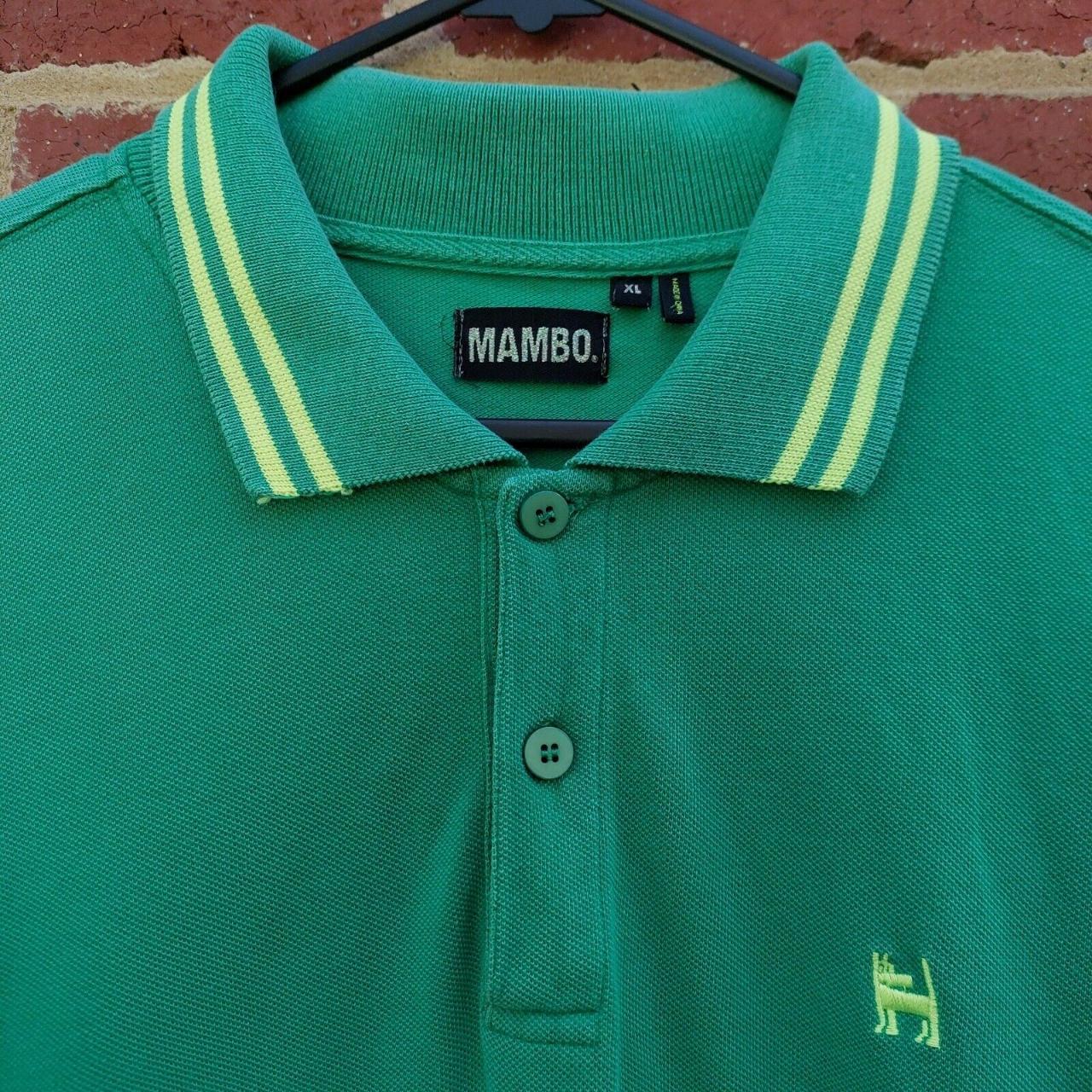 Vintage 80s 90s MAMBO Classic Loud Mens Green Surf... - Depop