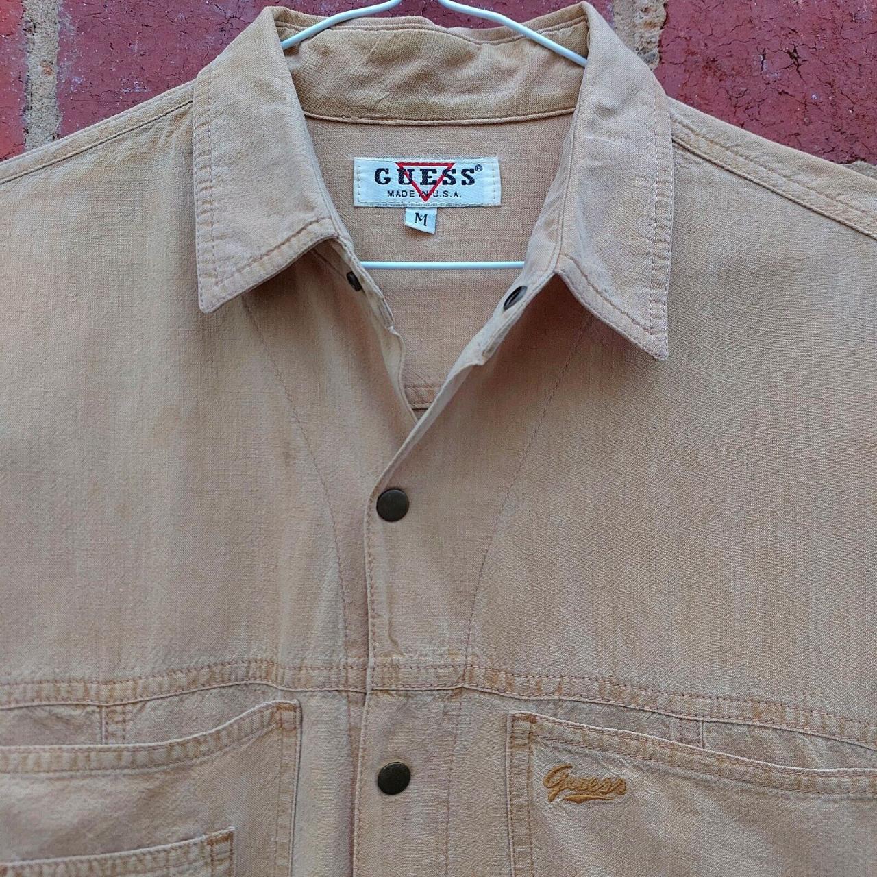 Vintage 80s 90s GUESS MADE IN USA Longsleeve LS Mens... - Depop