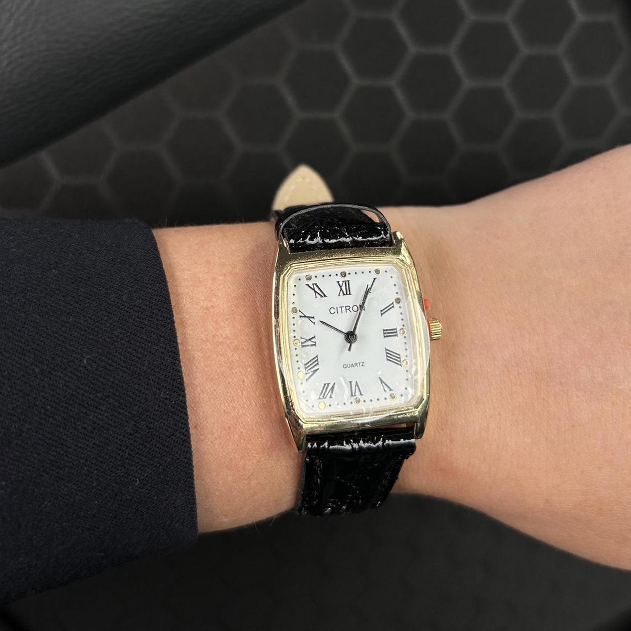 INCREDIBLE CITRON WATCH Crafted with black strap.... - Depop