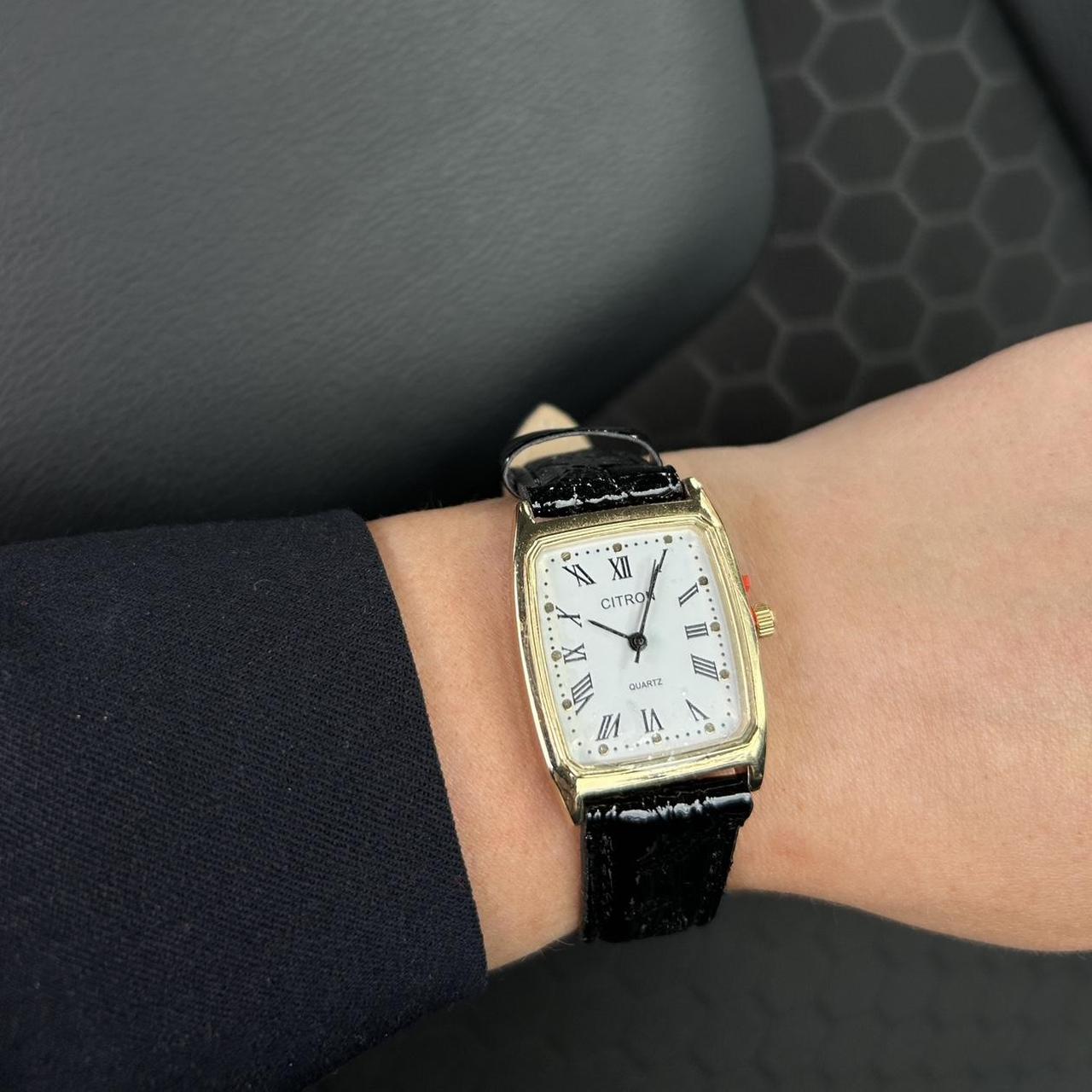 INCREDIBLE CITRON WATCH Crafted with black strap.... - Depop