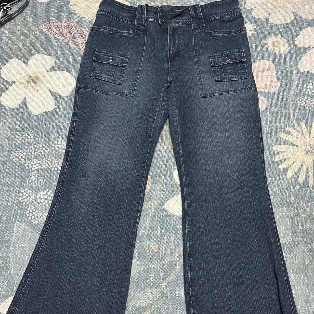 coolest baggy flare jeans ever. imagine buying the... - Depop