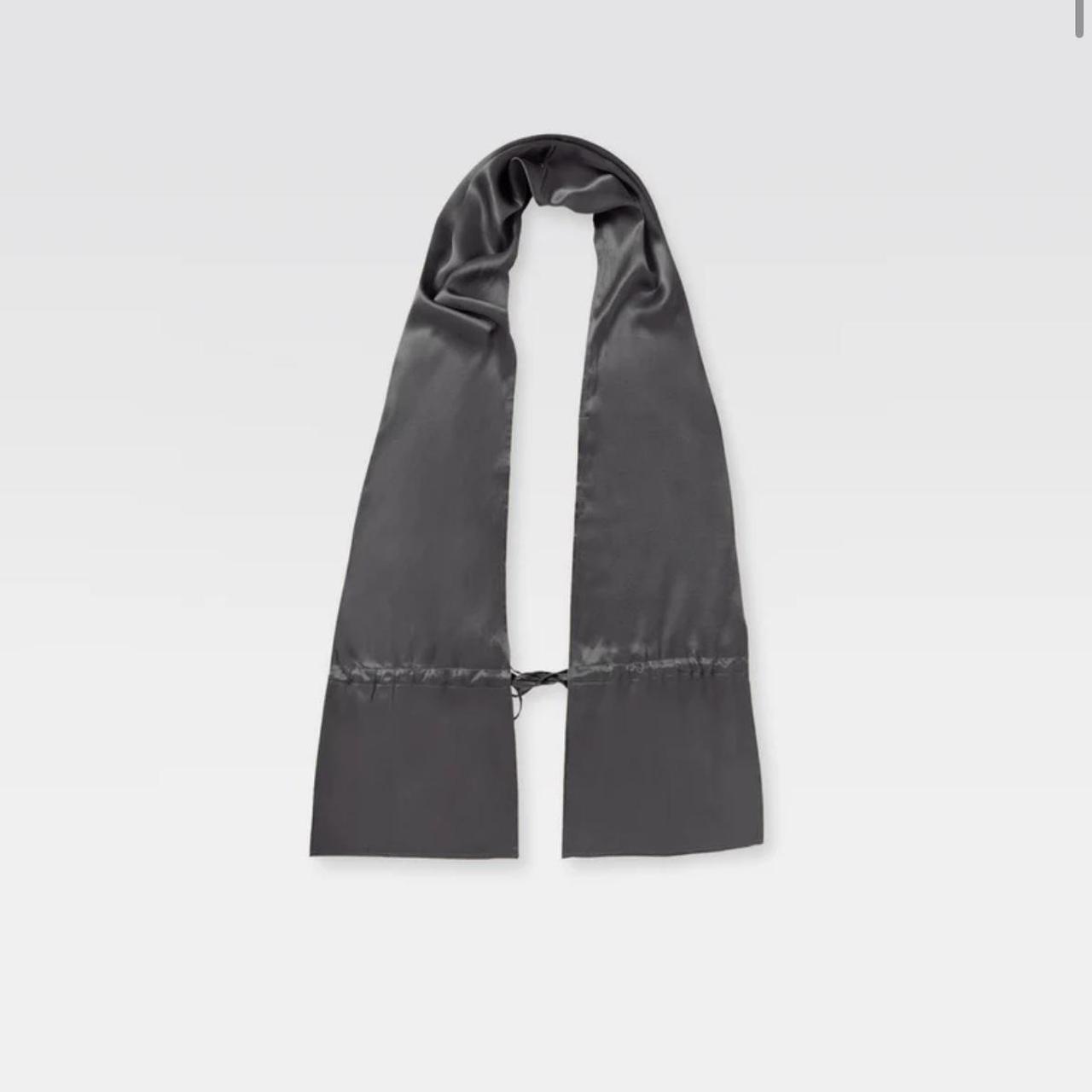 Gimaguas silver wrap top Only worn once Silk... - Depop