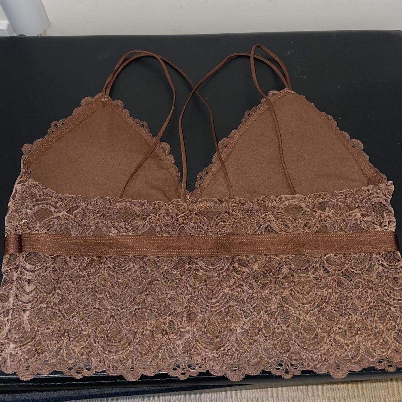 Brown Gilly Hicks Bralette/Crop Top, excellent... - Depop