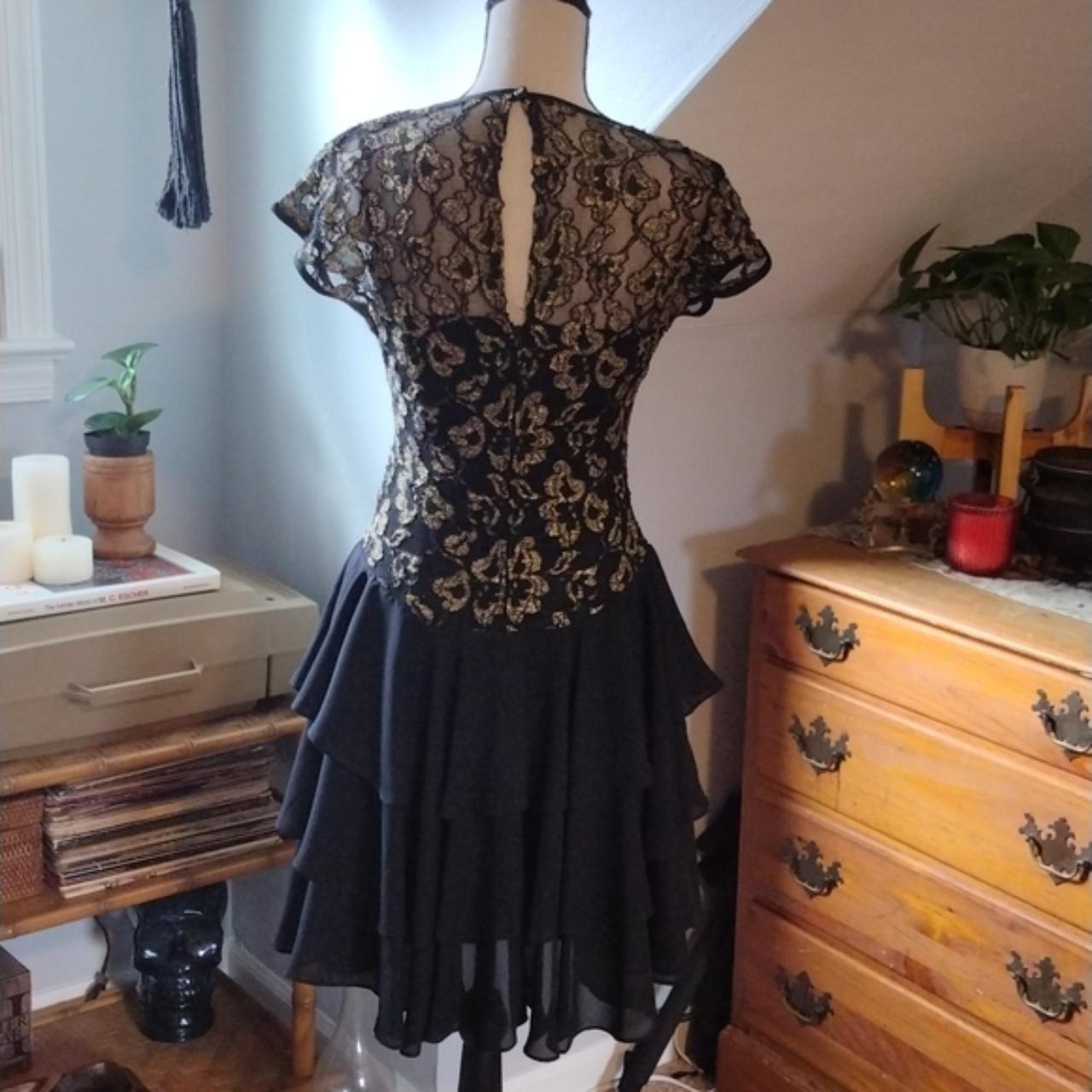 Vintage Late Edition Union Made Ruffle Dress... - Depop